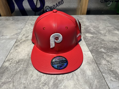 NWT Kipa Premium Philadelphia Phillies Throwback Leather Red/ White P ...
