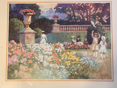 Ray Burdzinski "Playing with the Pigeons" Litho print 16 x 20 | eBay