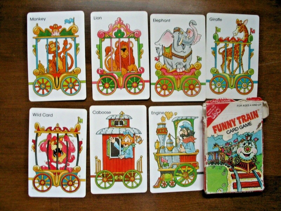 Vintage 1982 Funny Train Card Game, International Games #1084 complete ...