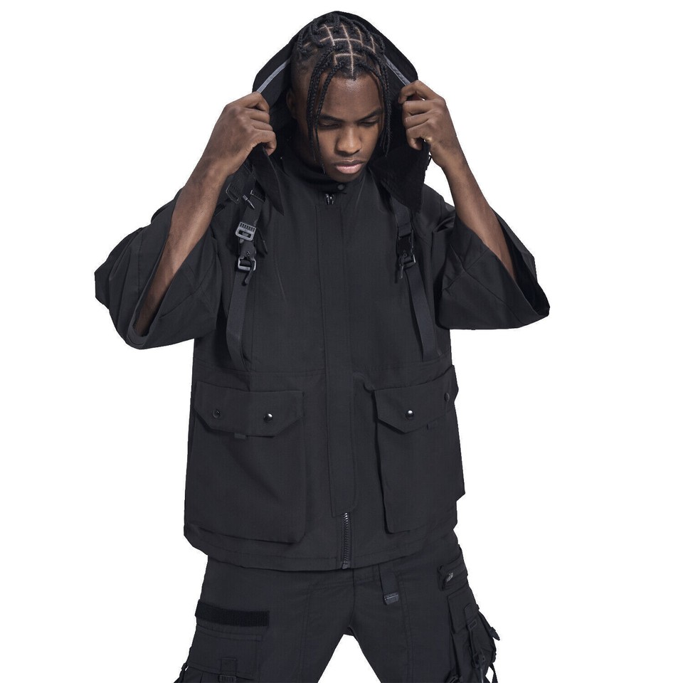 Niepce Streetwear Unisex Techwear Windbreaker Jackets Tactical Coat ...