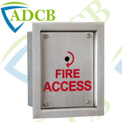 Flush Mount Emergency Fireman Switch Fire Access Drop Key Steel | eBay UK
