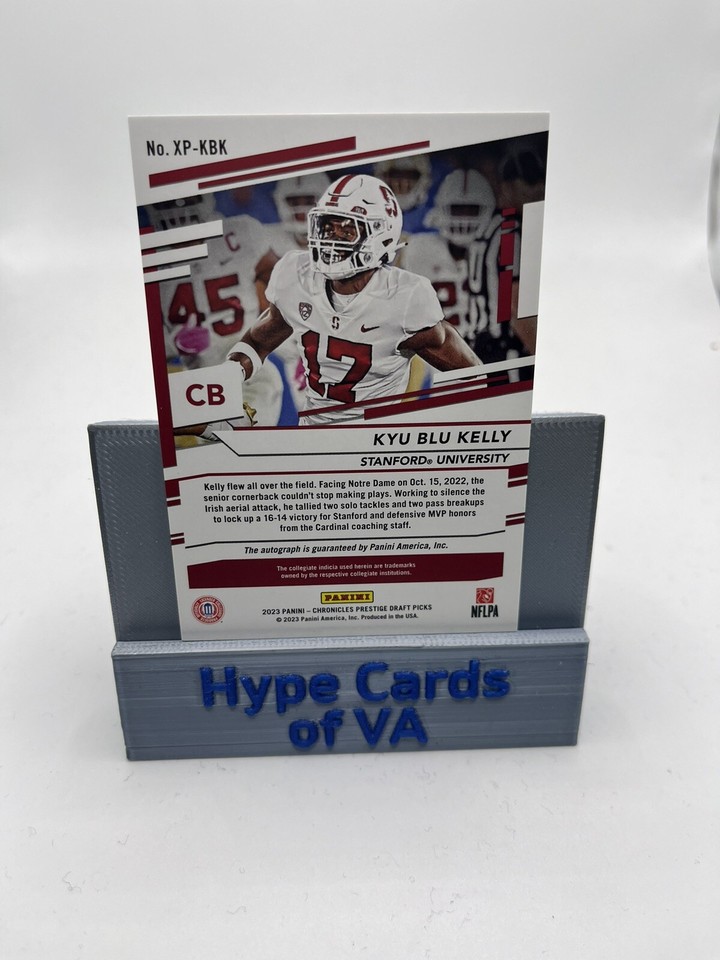 KYU BLU KELLY 2023 Panini Chronicles Draft Picks Prestige RC #XP-KBK ...