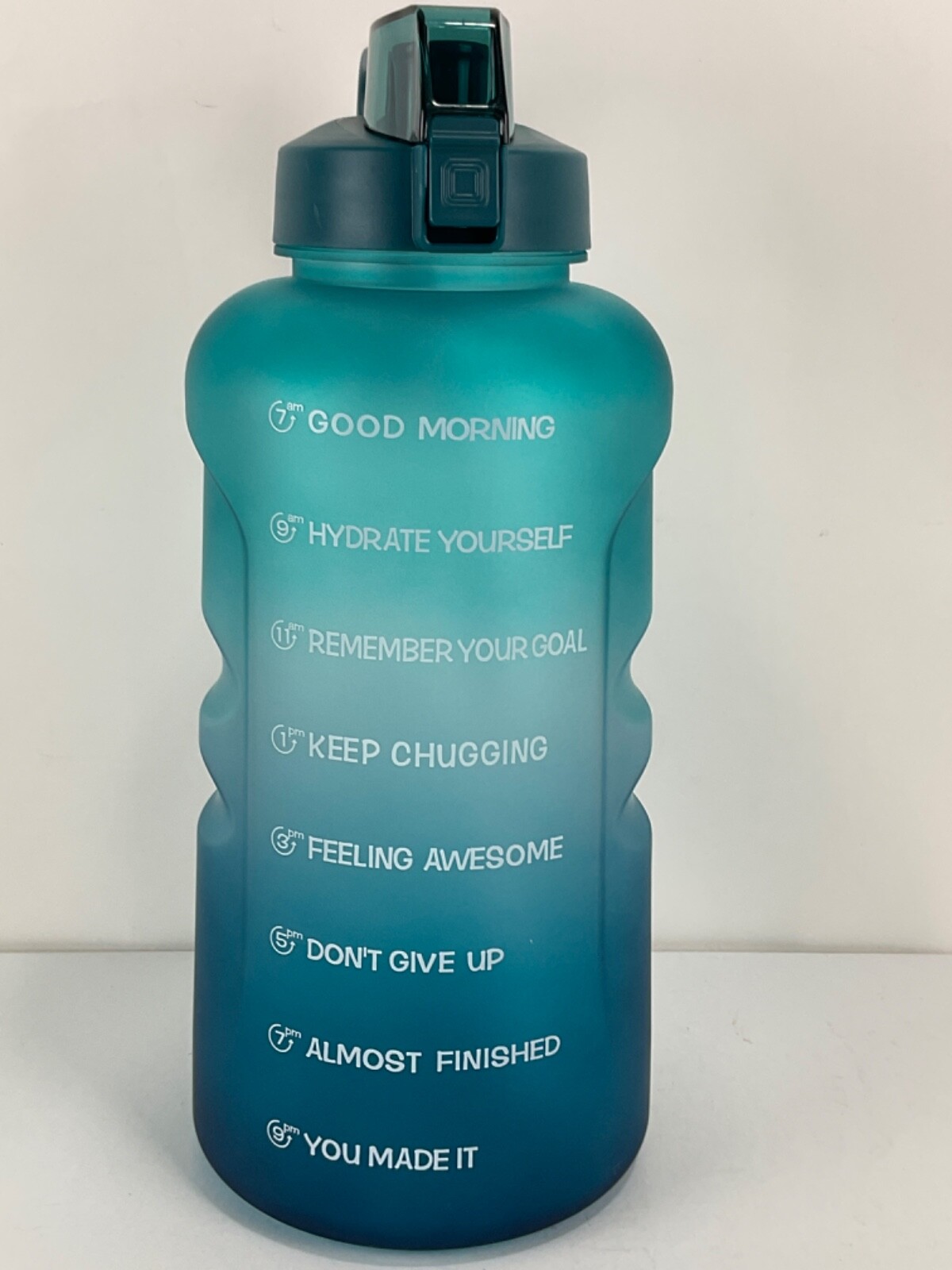 Enter one 1 Gallon Motivation Water Bottle with Handle Navy Blue | eBay