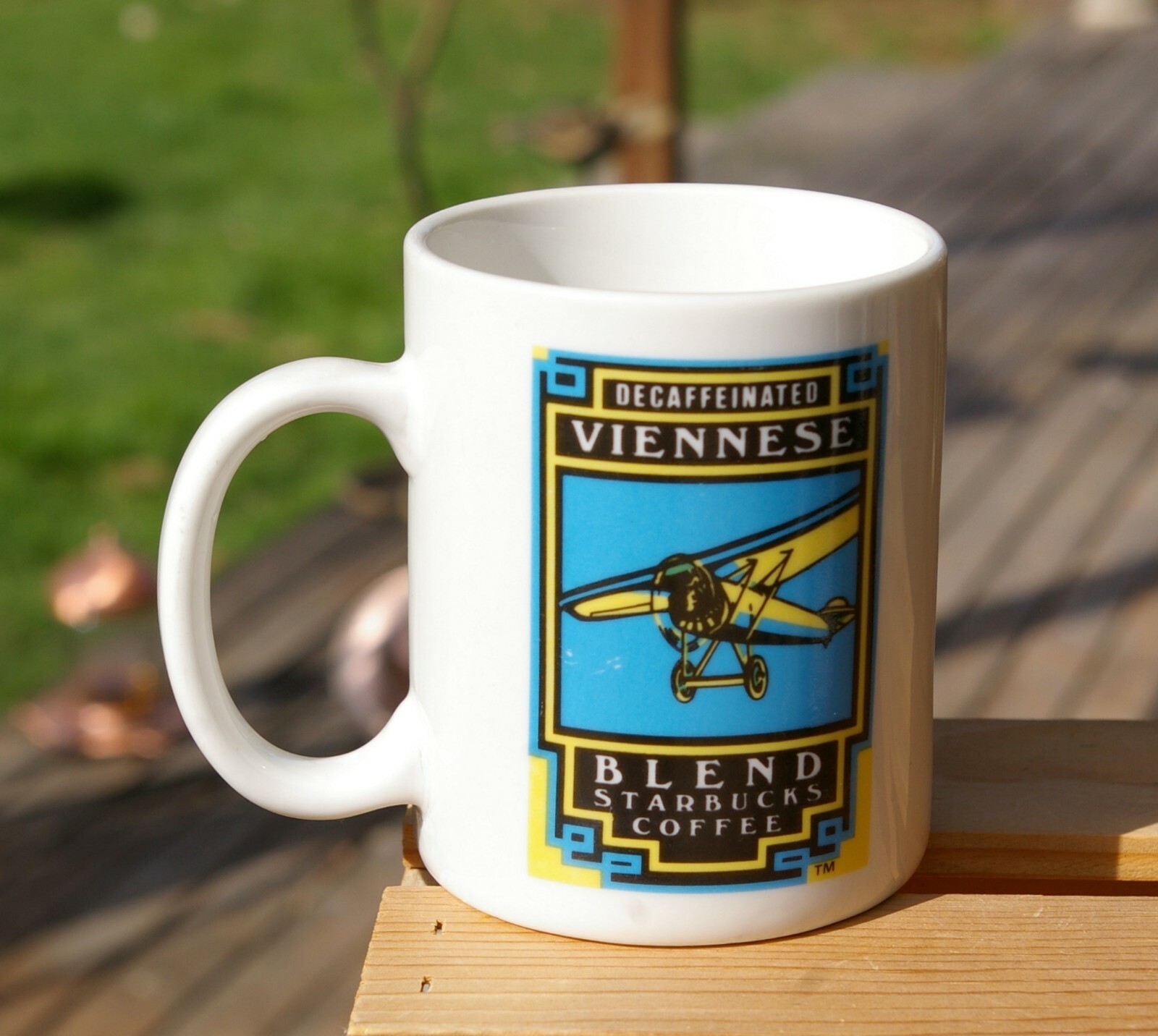 Starbucks Coffee Company Decaffeinated Viennese Blend Airplane Logo 3 7 ...