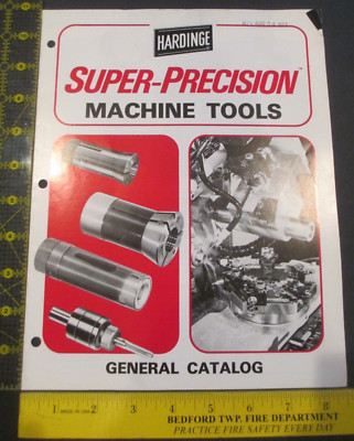 Vintage Hardinge Super Precision Brochure 12 page Machine Tool Catalog ...