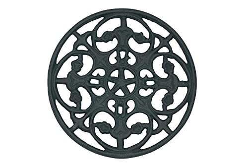 White Cast Iron Vintage Oval Trivet For Kitchen Top Or Dining Table To ...