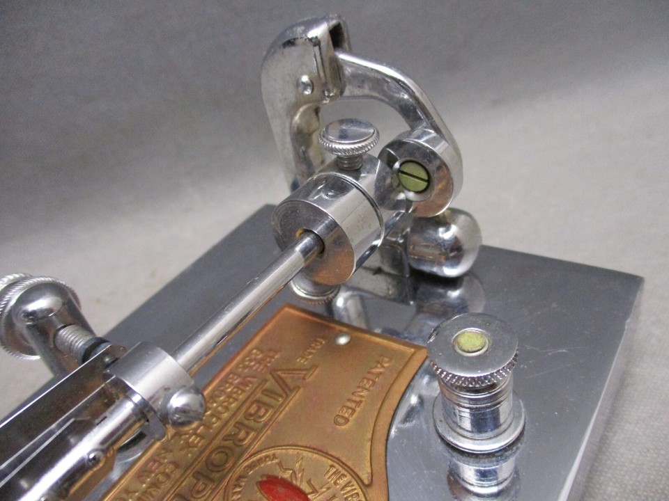 Vintage 1947 VIBROPLEX Original Deluxe Telegraph Morse Key Bug with ...