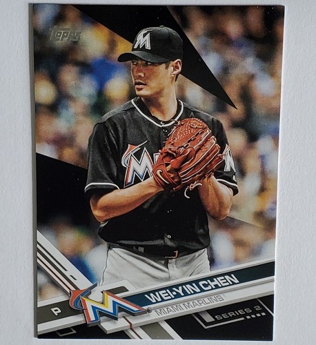 WEI-YIN CHEN 2017 Topps Series 2 Baseball Card #643 Black Parallel 27/ ...