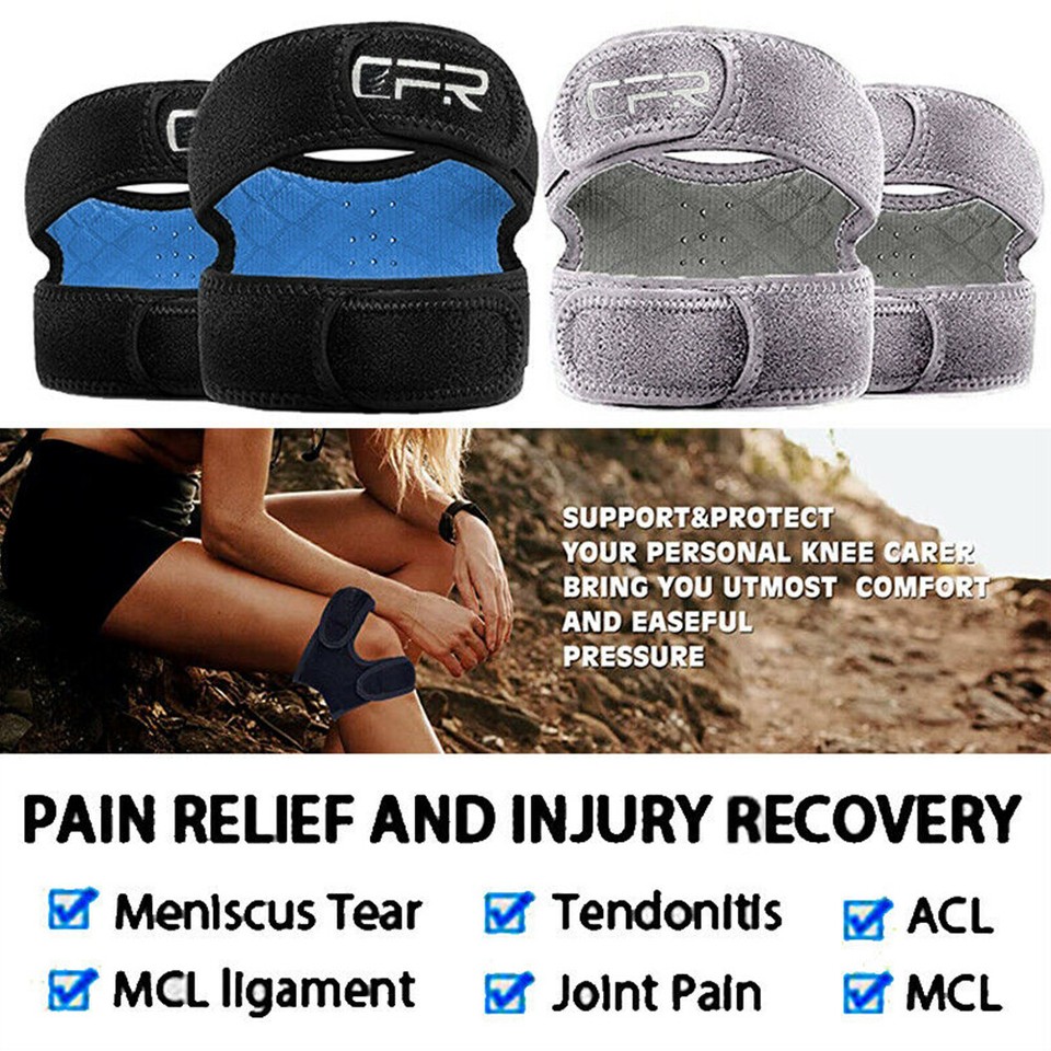 Knee Support Patella Brace Stabilizer Strap Band Tendon Pain Sports ...
