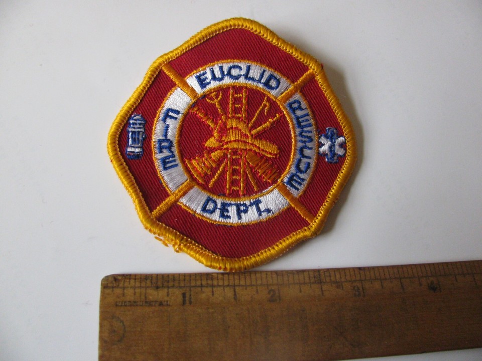 Euclid Ohio OH Fire Rescue EMT EMS Dept Patch Sew On 3” Free Shipping ...