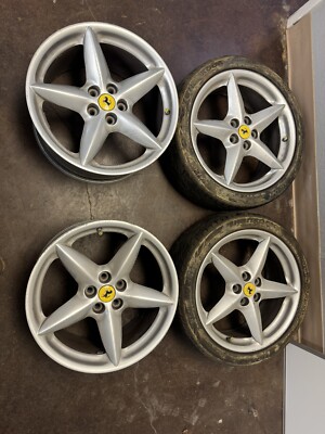 Ferrari 360 18X7 front and 18X10 rear 5 Spoke OEM Wheels | eBay