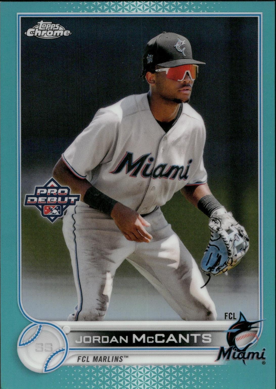 2022 Topps Pro Debut - Jordan McCants #PD-116 Aqua /75 (RC) for sale ...