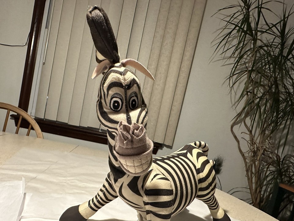 TALKIN' MARTY PLUSH 2004-2005 MADAGASCAR DREAM WORKS UNTESTED PRE OWNED ...