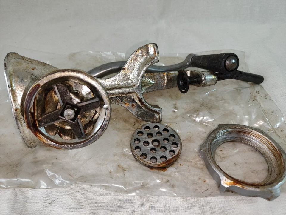 Vintage Soviet Union Made Cast iron Manual Meat Grinder, USSR. NEW | eBay