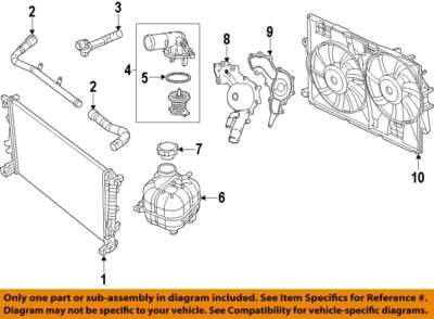 CHRYSLER OEM 09-18 Aspen Cooling Radiator Components-Upper Hose ...