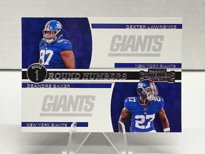 2019 Panini Contenders Round Numbers #RN-LB Dexter Lawrence Deandre ...