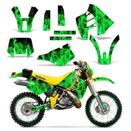 1989-1998 Suzuki RMX 250 RMX250 Dirt Bike Decal Graphic Kit | ICE GRN ...