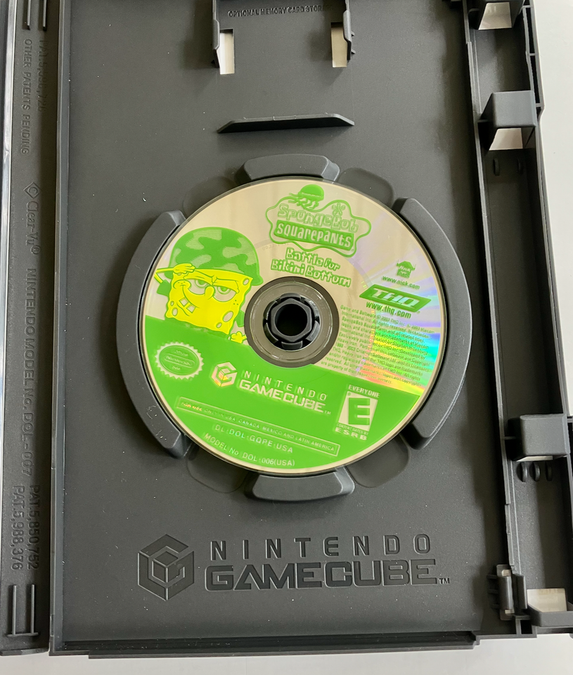 Gamecube Spongebob Battle For Bikini Bottom Home Run King Baseball Game ...