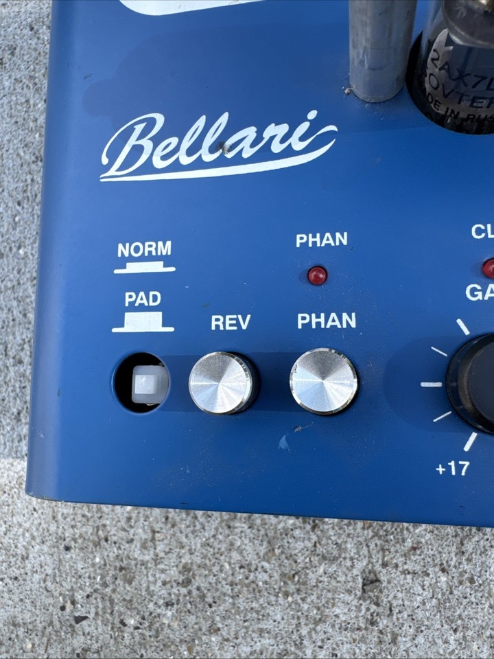 Bellari MP105 ROUND SOUND Tube Mic Preamp with AC Adapter -USED | eBay