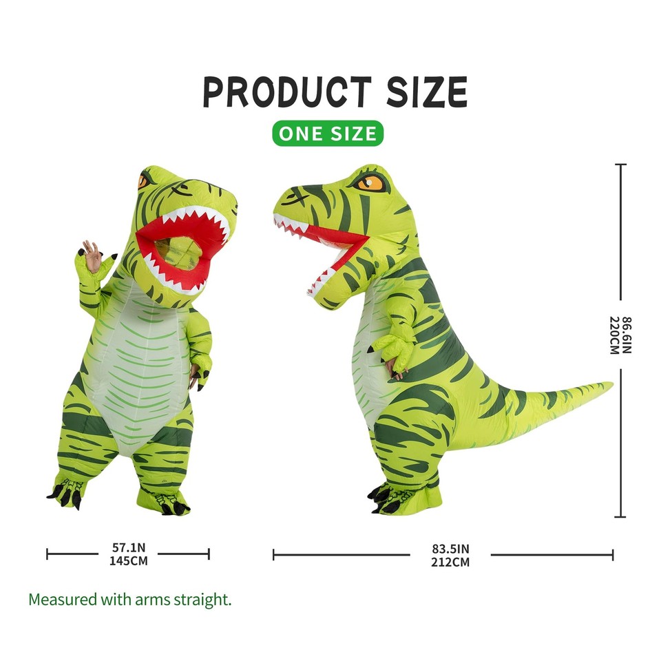Dinosaur Costume Adult,Inflatable Costume,Blow Up Trex Costume ...