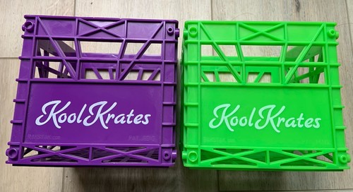 Vintage Rakstak Kool Krates CD Storage Organizer Purple & Green | eBay