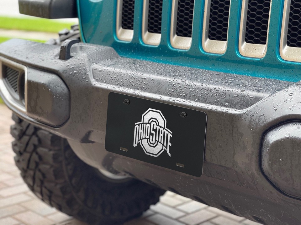 Ohio State Buckeyes Laser Engraved Front License Tag!! | eBay