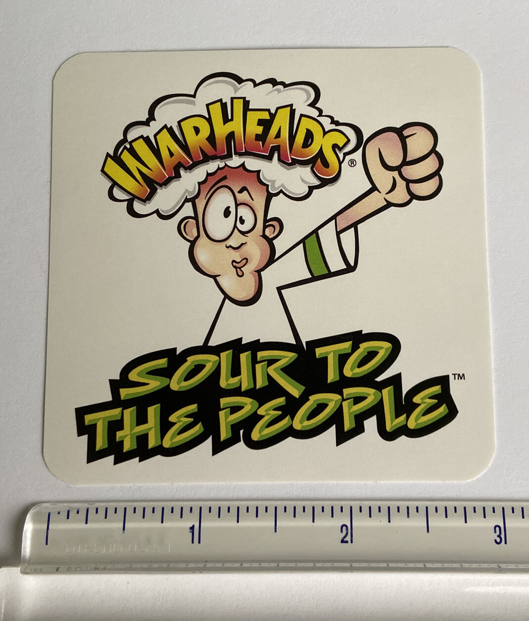 Warheads Hotheads Candy Decorative Sticker Decal White | eBay