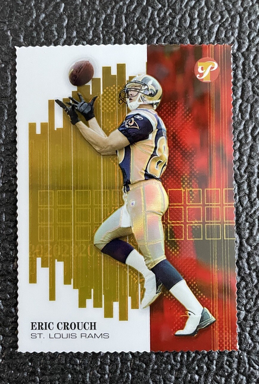 🔥ERIC CROUCH 2002 TOPPS PRISTINE DIE-CUT GOLD REFRACTOR ROOKIE #d /79!🔥 ...