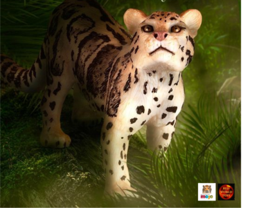 Clouded Leopard Toy Model Figure by Mojo Animal Planet 387172 New | eBay