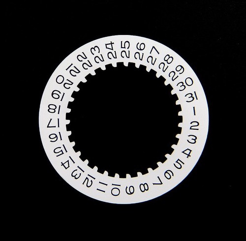 Genuine Rolex 3035 5099 White Date Indicator Wheel Disc for Caliber ...