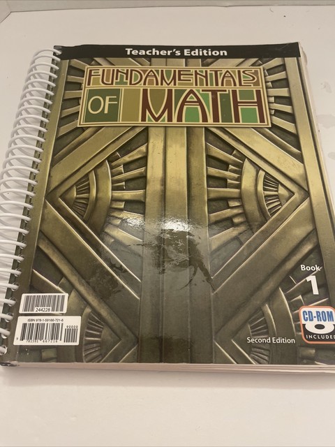 BJU Bob Jones Fundamentals of Math 2nd Edition Book 1 & 2 for sale ...