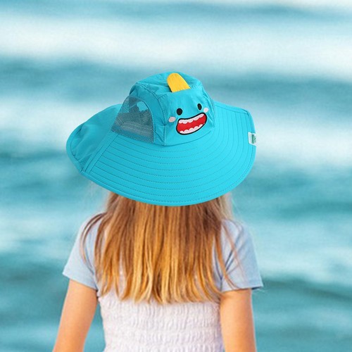 Kids Sun Hat Foldable Breathable Mesh Spring Summer Cartoon Fisherman ...