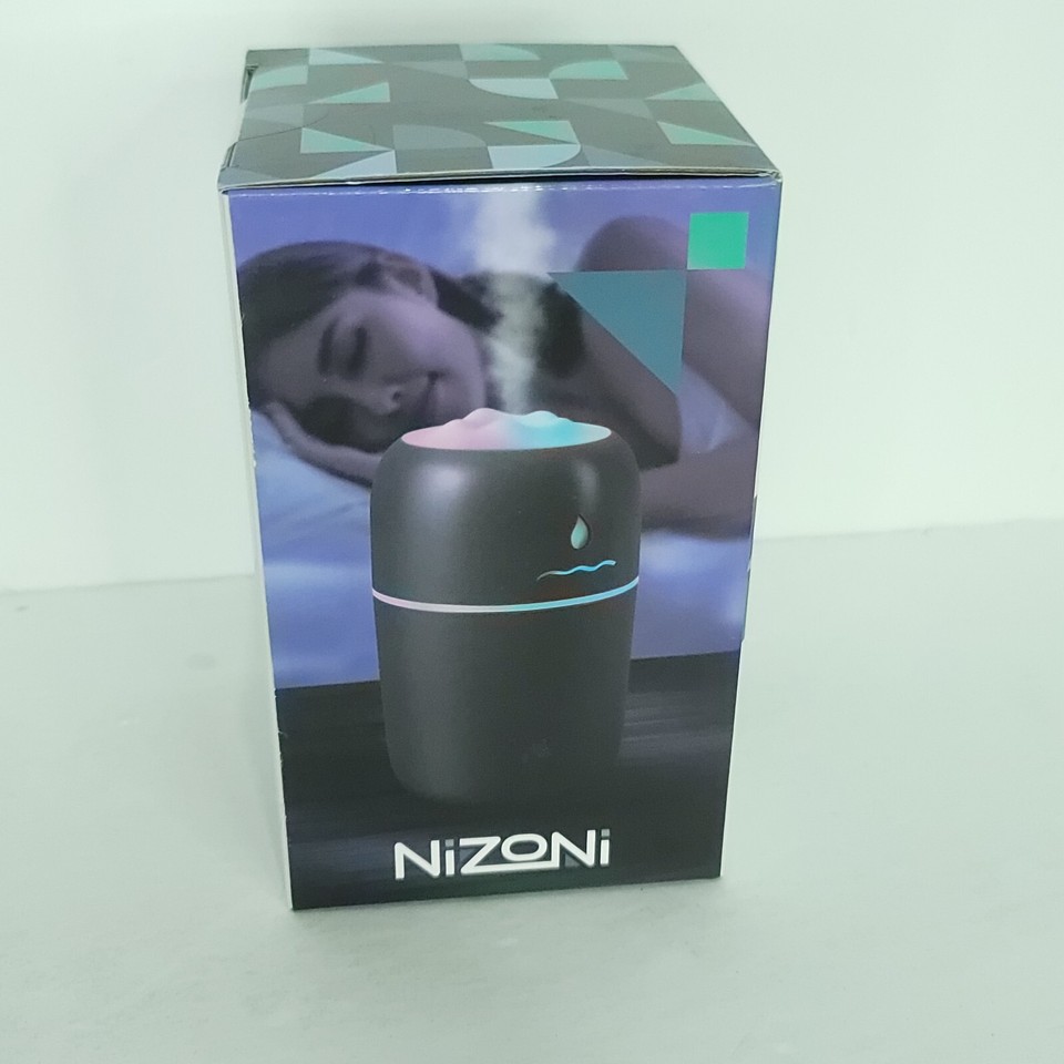 Portable Mini Humidifier Whisper Quiet by Nizoni USB Powered NEW Color ...
