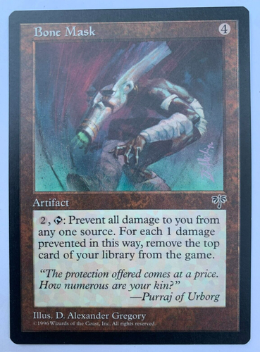 BONE MASK - MAGIC THE GATHERING - MIRAGE - RARE | eBay