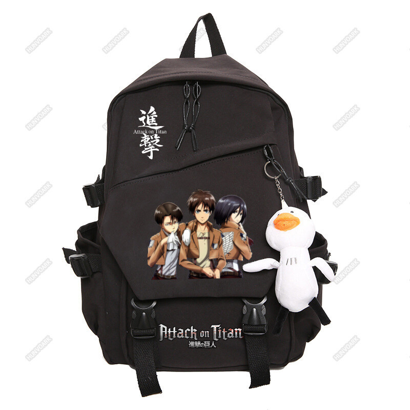 Anime Attack On Titan Backpack Canvas Rucksack Crossbody, 59% OFF