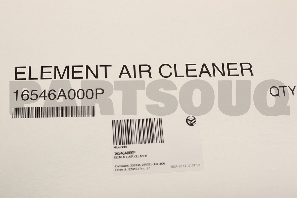 16546A000P Genuine Mitsubishi ELEMENT,AIR CLEANER | eBay