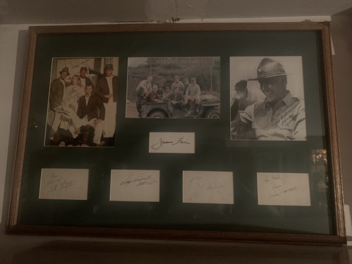 MASH Cast Autograph Display 24x36 Hand signed by 10 Alda Swit Stevenson ...