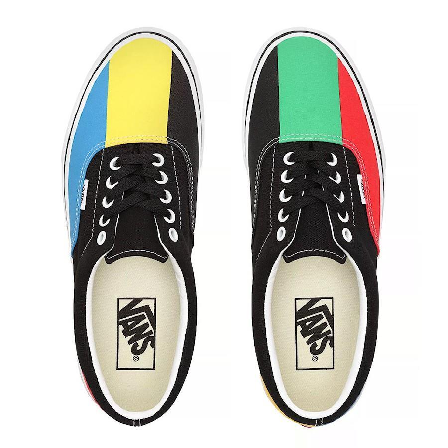 VANS Era Spirit Wide Rasta Stripes Varied Language Script Foxing Shoes ...