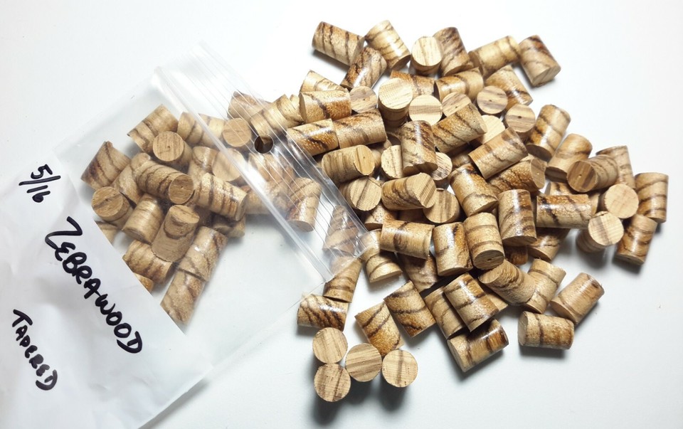 Tapered Wood Plugs Multiple Domestic & Exotic Species 3/8" and 1/2 ...