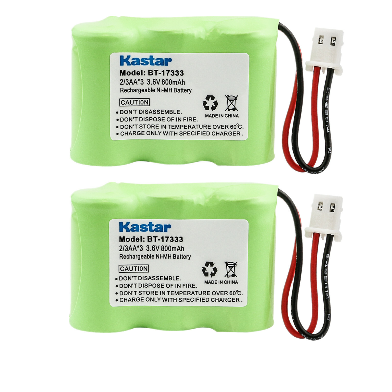 Kastar Cordless Battery Fits for Vtech CS5121 CS5121-2 CS5121-3 CS5121 ...