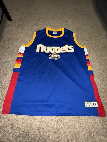 Vintage Retro Majestic NBA Hardwood Classics 3XL Jersey Colorful Denver ...