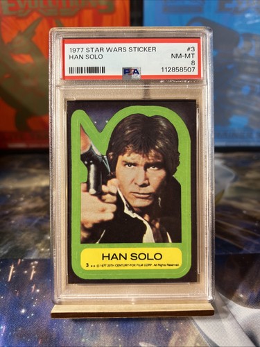1977 Topps Star Wars Han Solo No. 3 Sticker PSA 8 | eBay