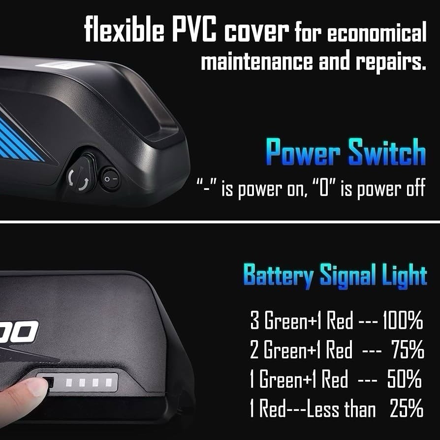 Jasion Electric Bike Battery 36V 13Ah for EB5 Ebike Battery Replacement ...