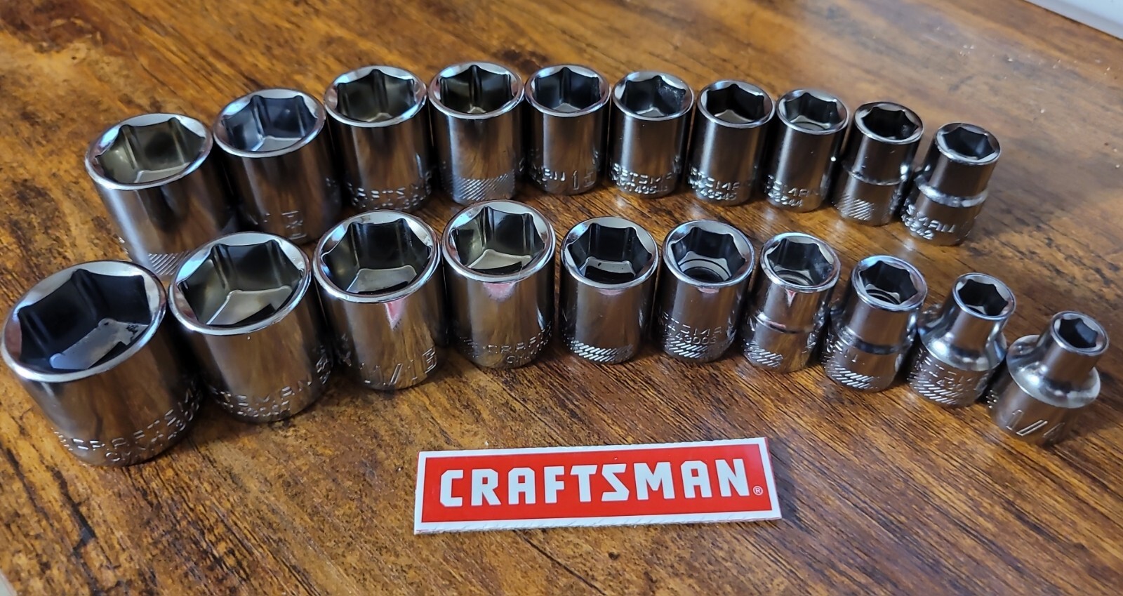 Craftsman 20pc 3/8-inch Drive SAE and Metric, 6 Point Socket Set | eBay