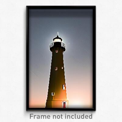 Pixel Art Poster - Humble Lighthouse (8 Bit Psychedelic Trippy Video ...