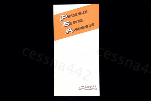 PSA Vintage Brochure Passenger Service Mailer Pacific Southwest ...