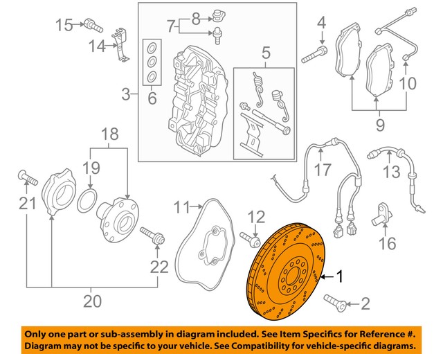 Audi OEM 14-15 R8 Front Brake-disc Rotor 4S0615301A for sale online | eBay
