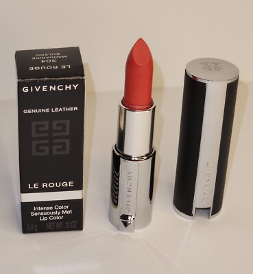 Givenchy Le Rouge 304 MANDARINE BOLERO lip color Leather case new in box | eBay