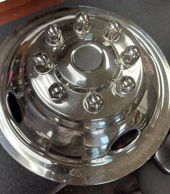 16.5" CHROME Dually Wheel Simulators Rim Hub Cap Cover PGQ64FWL ...