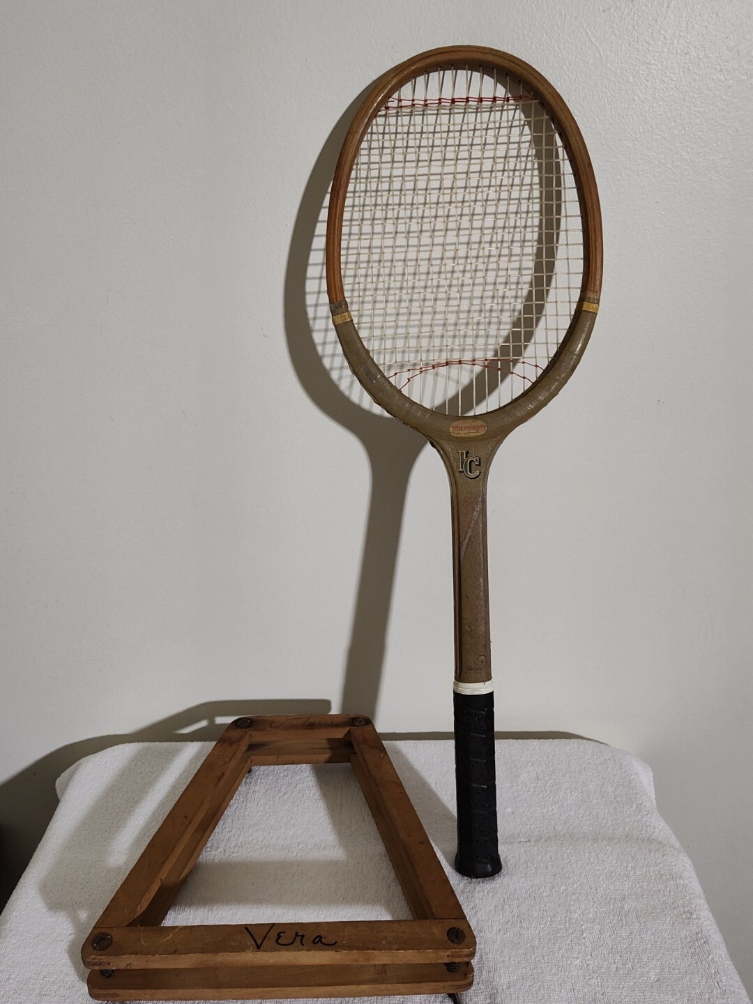 VINTAGE SLAZENGER Olympic Wood Tennis Racket-Light 4 1/2-Made in ...
